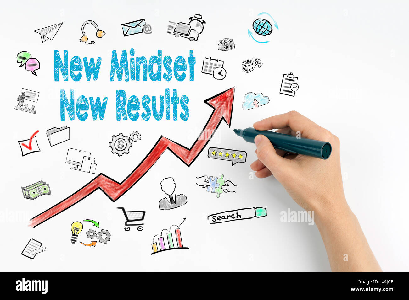 New mindset new results hi-res stock photography and images - Alamy