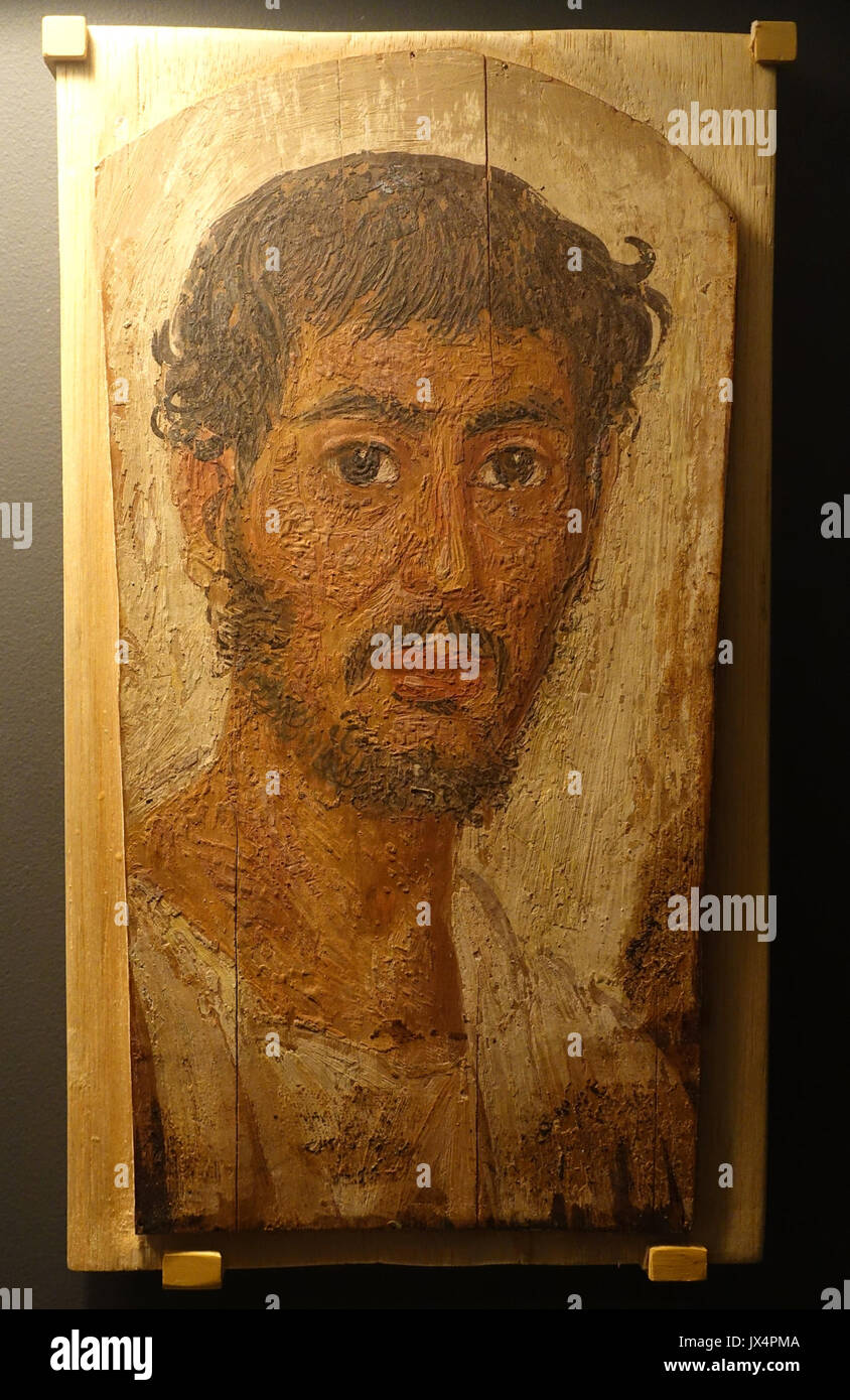 Fayum mummy portrait, Fayum agricultural region, 50 200 AD National ...