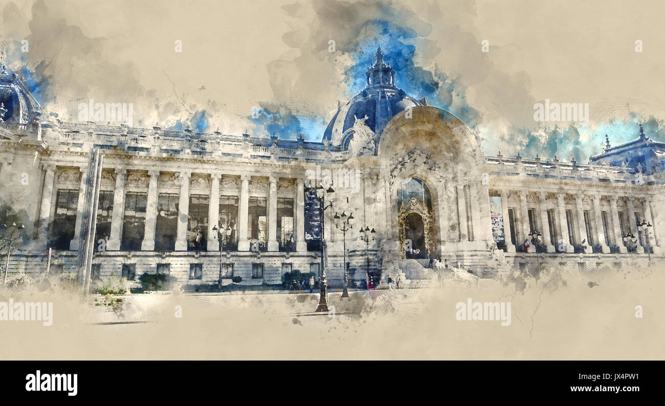 Building of Paris Small Palace - Petit Palais Stock Photo - Alamy