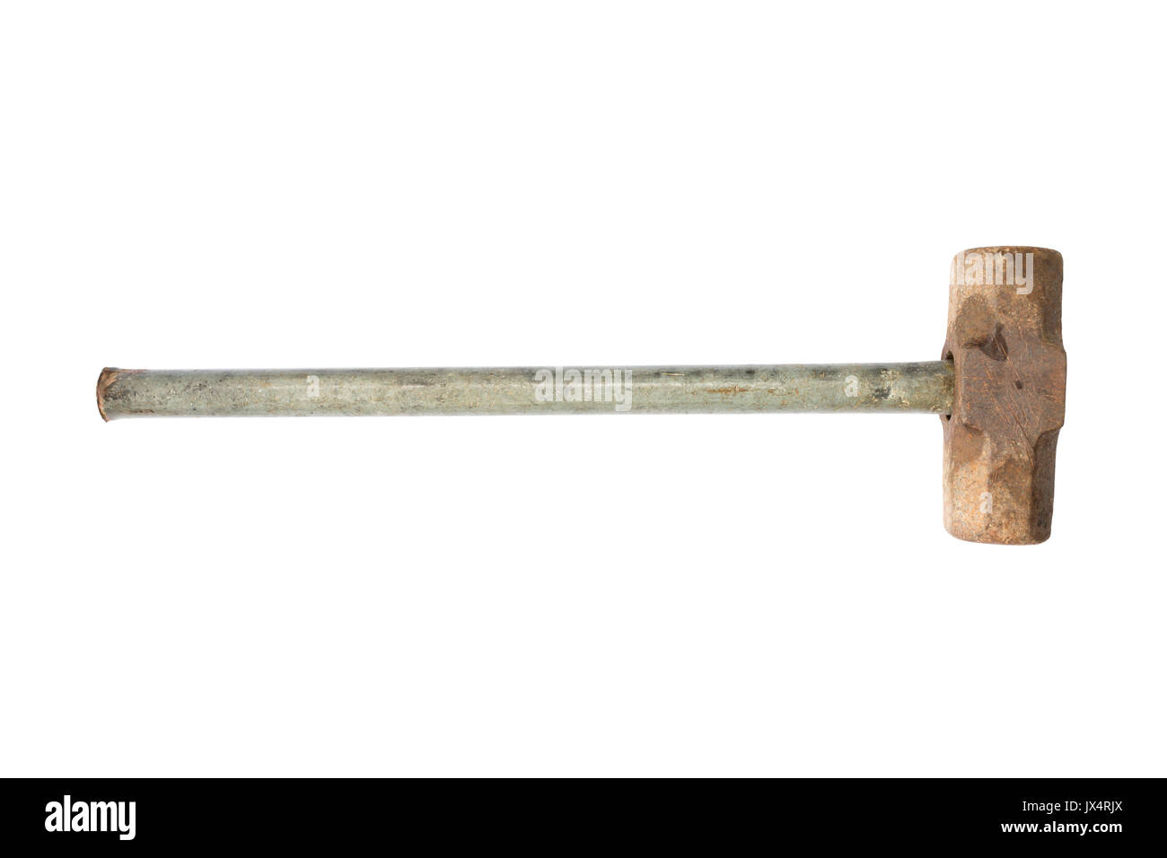 Old vintage hammer isolated on white background Stock Photo - Alamy