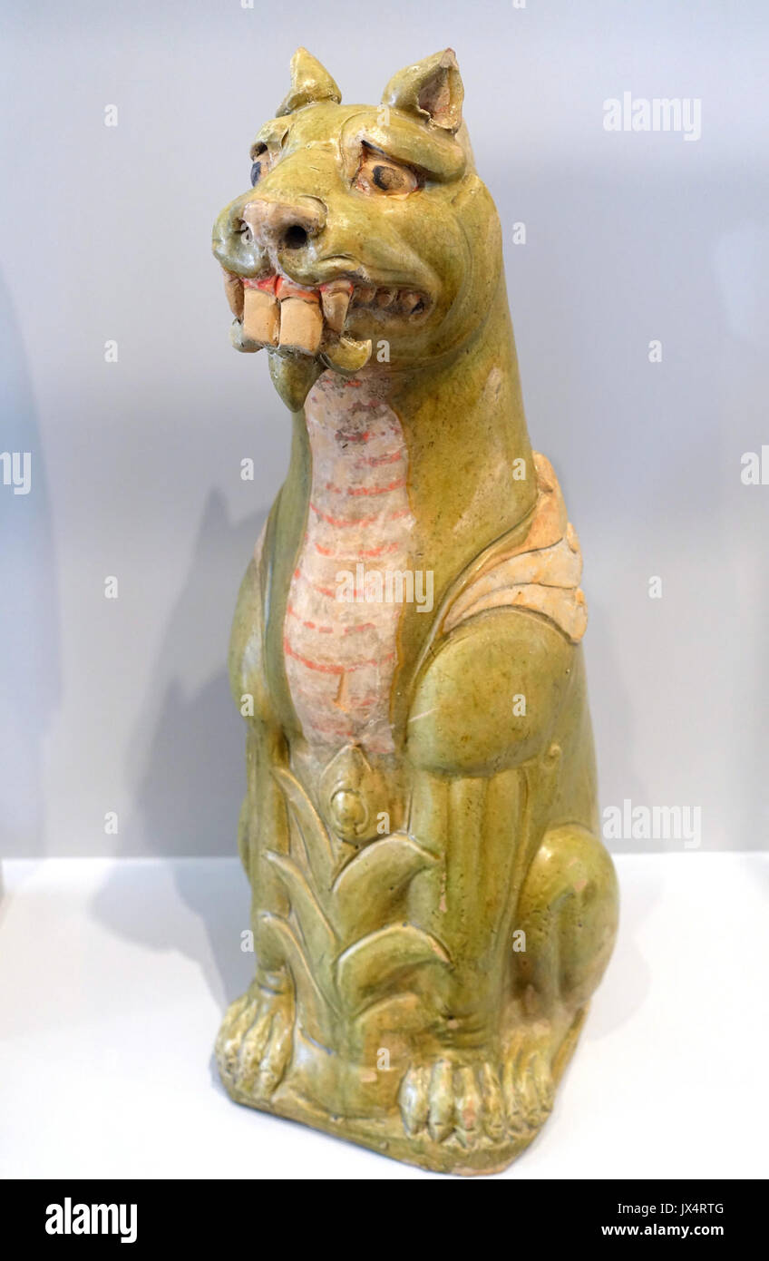 Leonine Guardian Creature with Wings, China, Northern Qi to Sui period ...