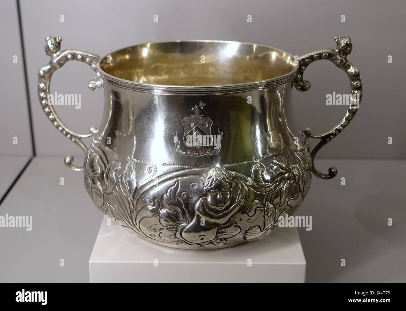 The Holyoke Caudle Cup, John Coney, American, c 1690, silver Fogg Art ...