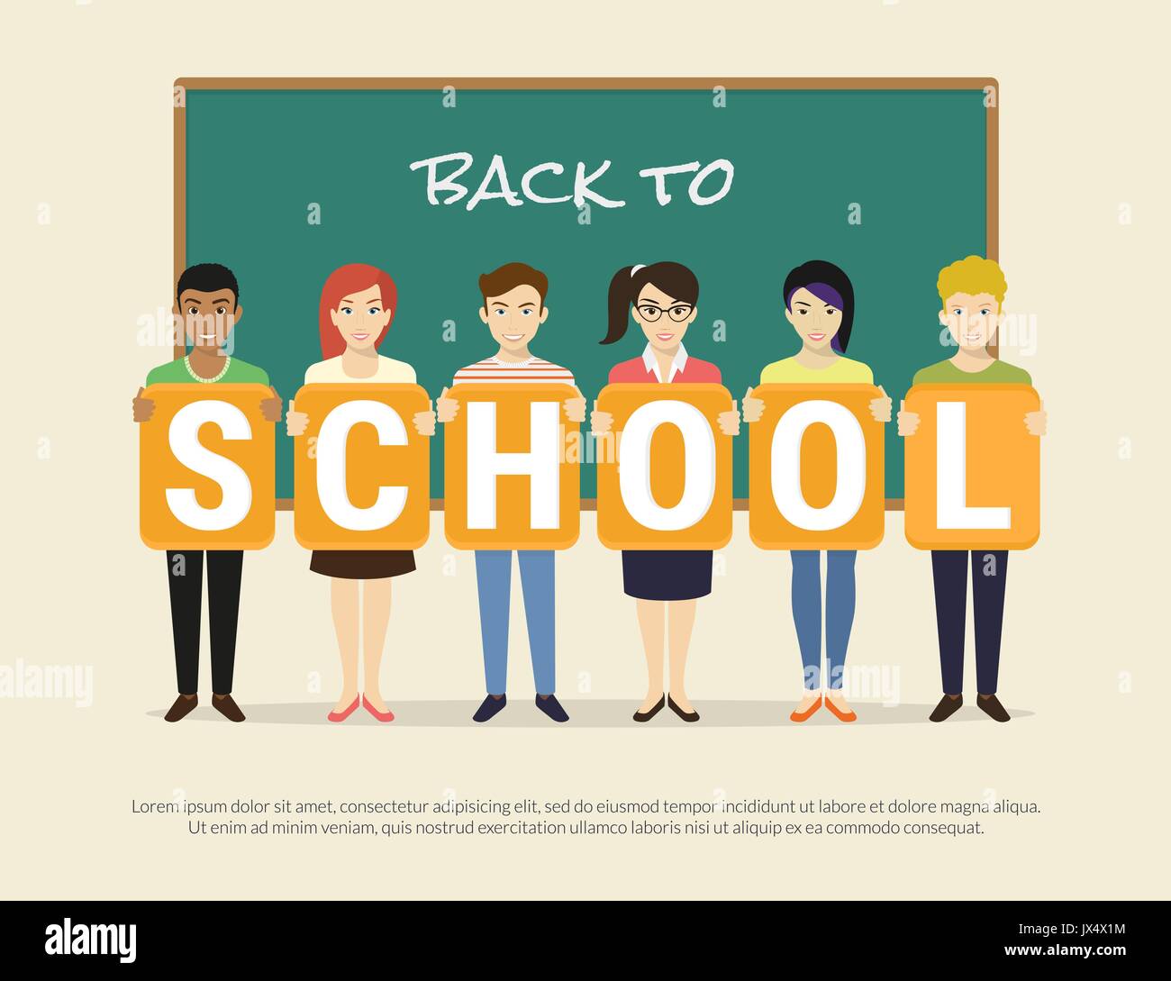 School class 1 student Stock Vector Images - Alamy
