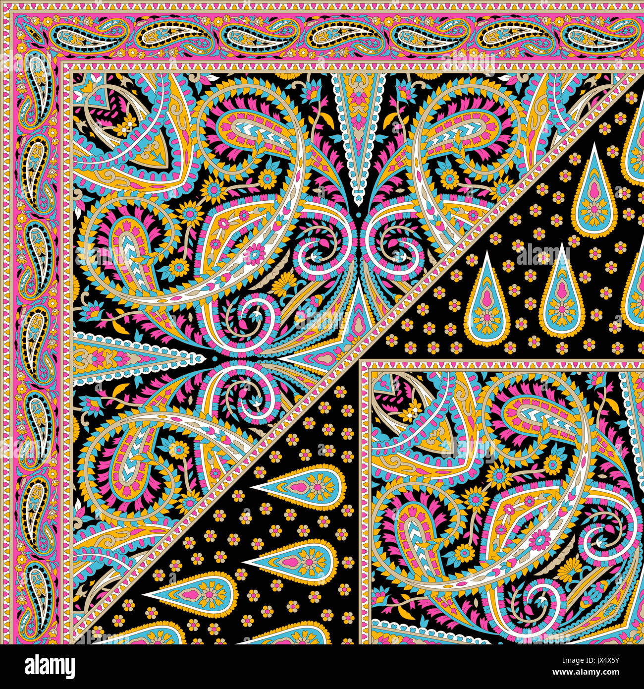 Scarf design beautiful hi-res stock photography and images - Alamy