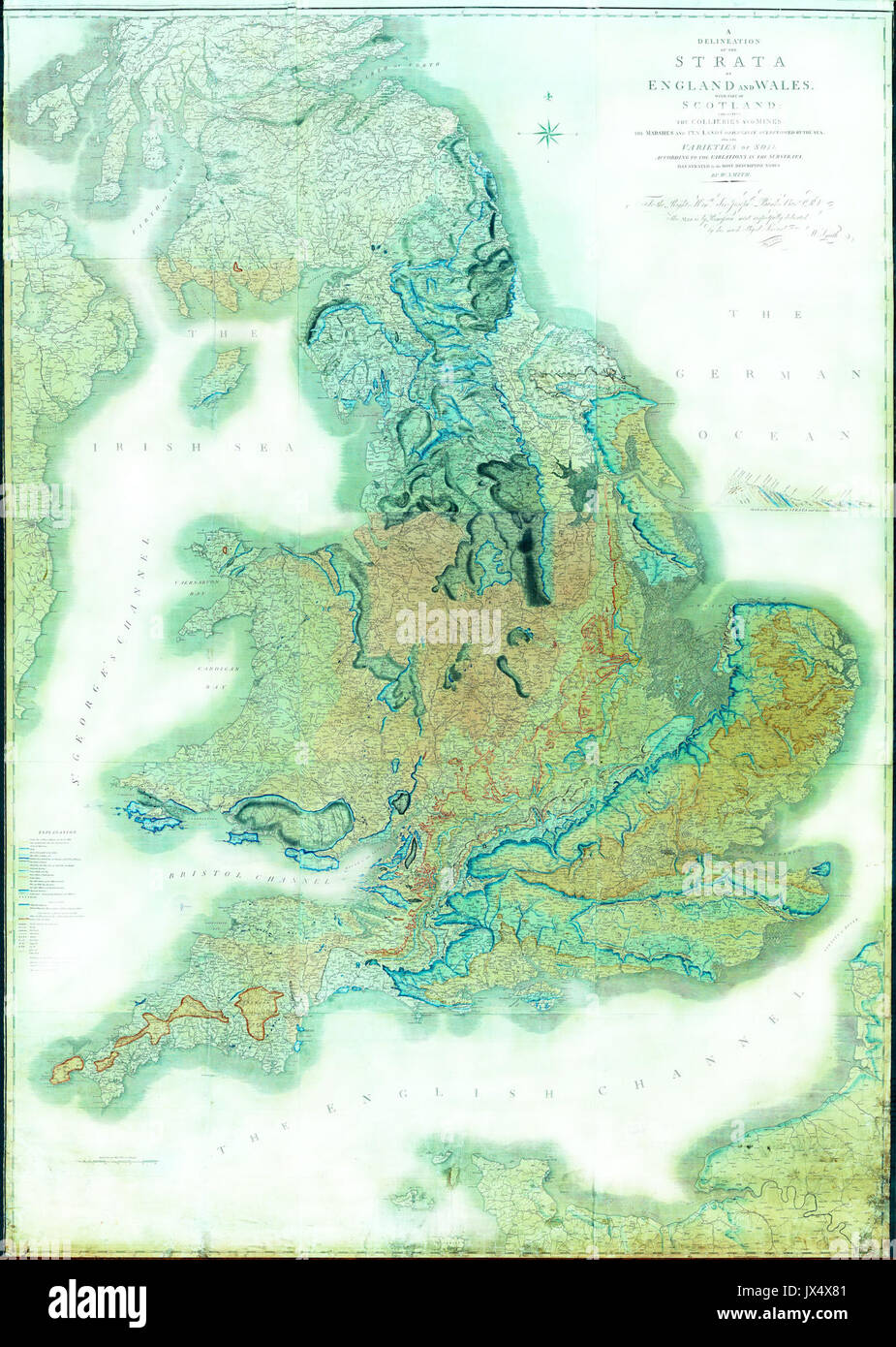 'Strata of England and Wales' The William Smith Geological Map Adjusted ...