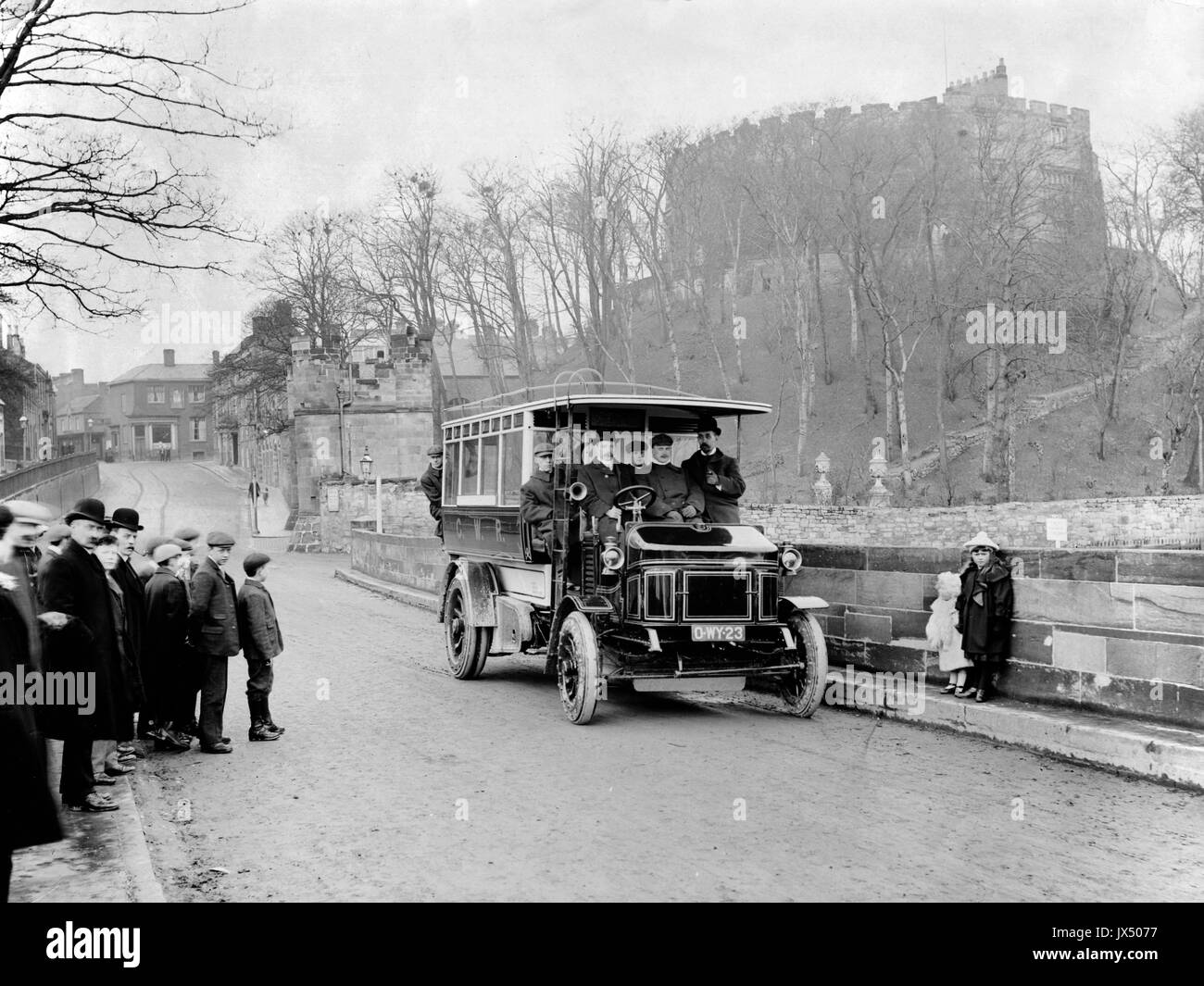 1905 Wolseley bus on 2 ton chassis. 20hp horizontal engine Stock Photo ...