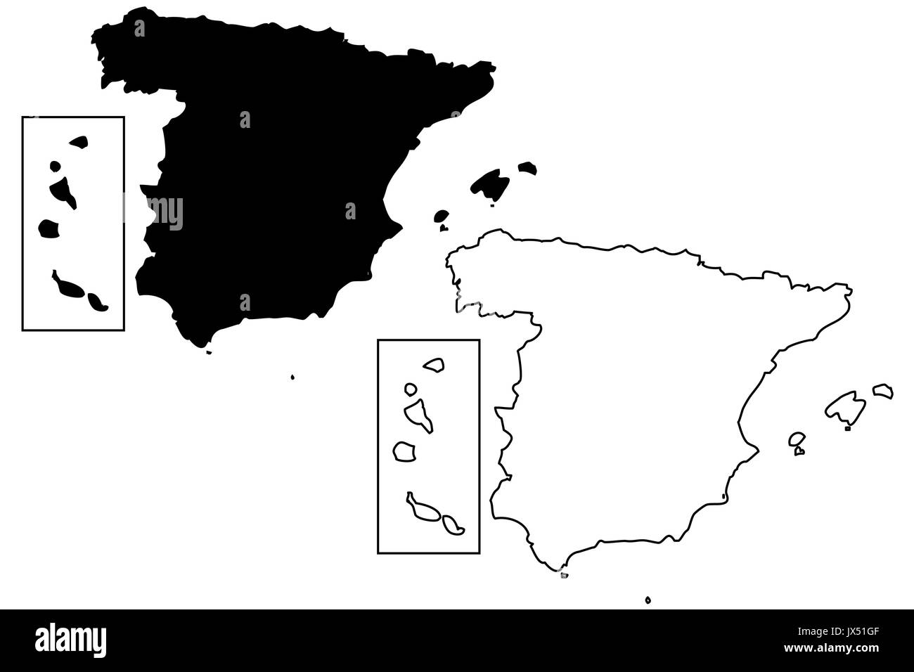 Spain map vector illustration, scribble sketch Spain Stock Vector Image & Art - Alamy