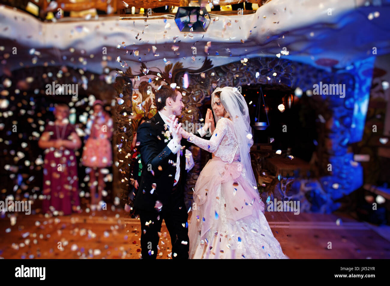 Dance floor confetti hi-res stock photography and images - Alamy