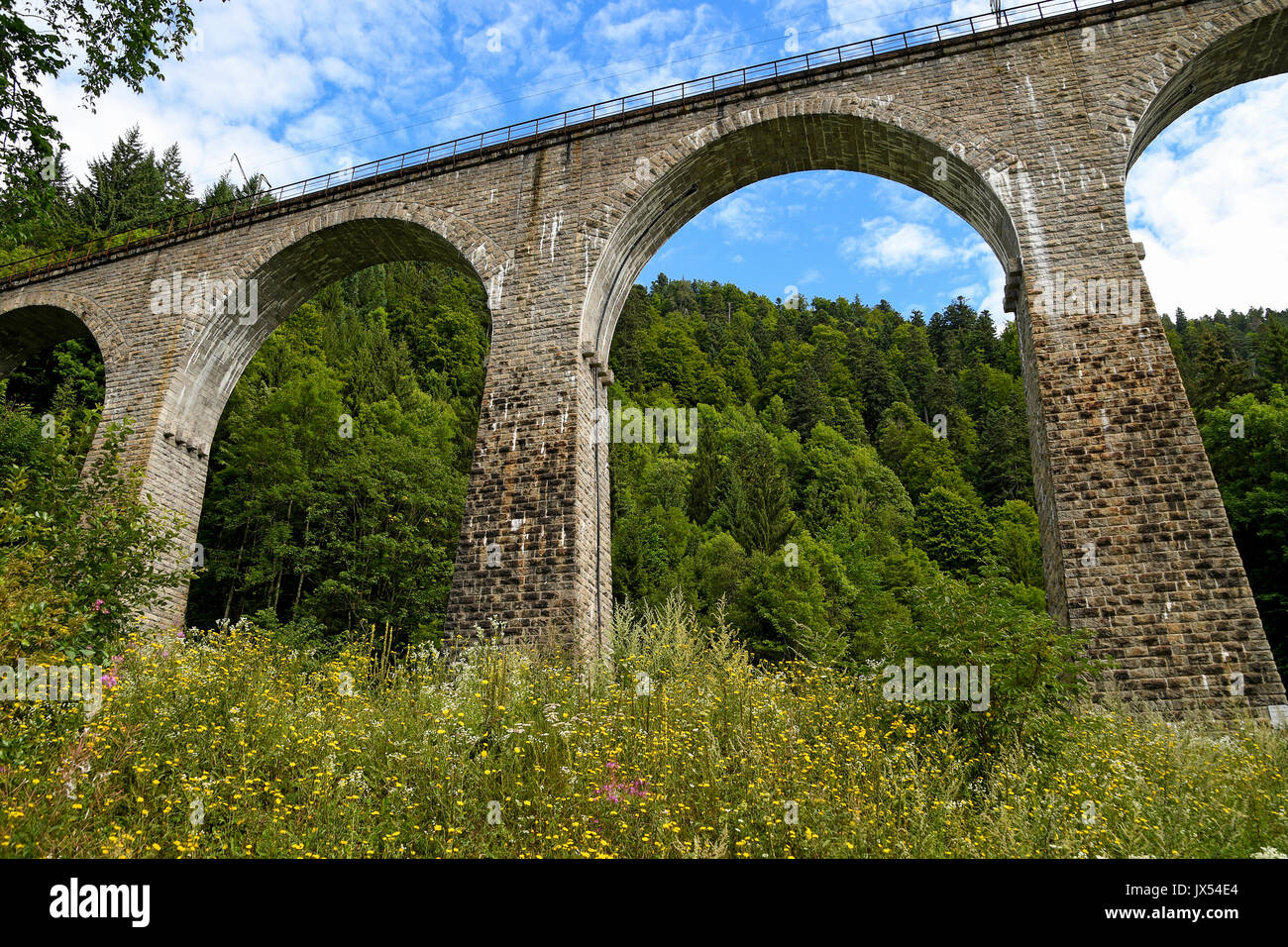 stone train trestle in Black Forest Germany Stock Photo - Alamy
