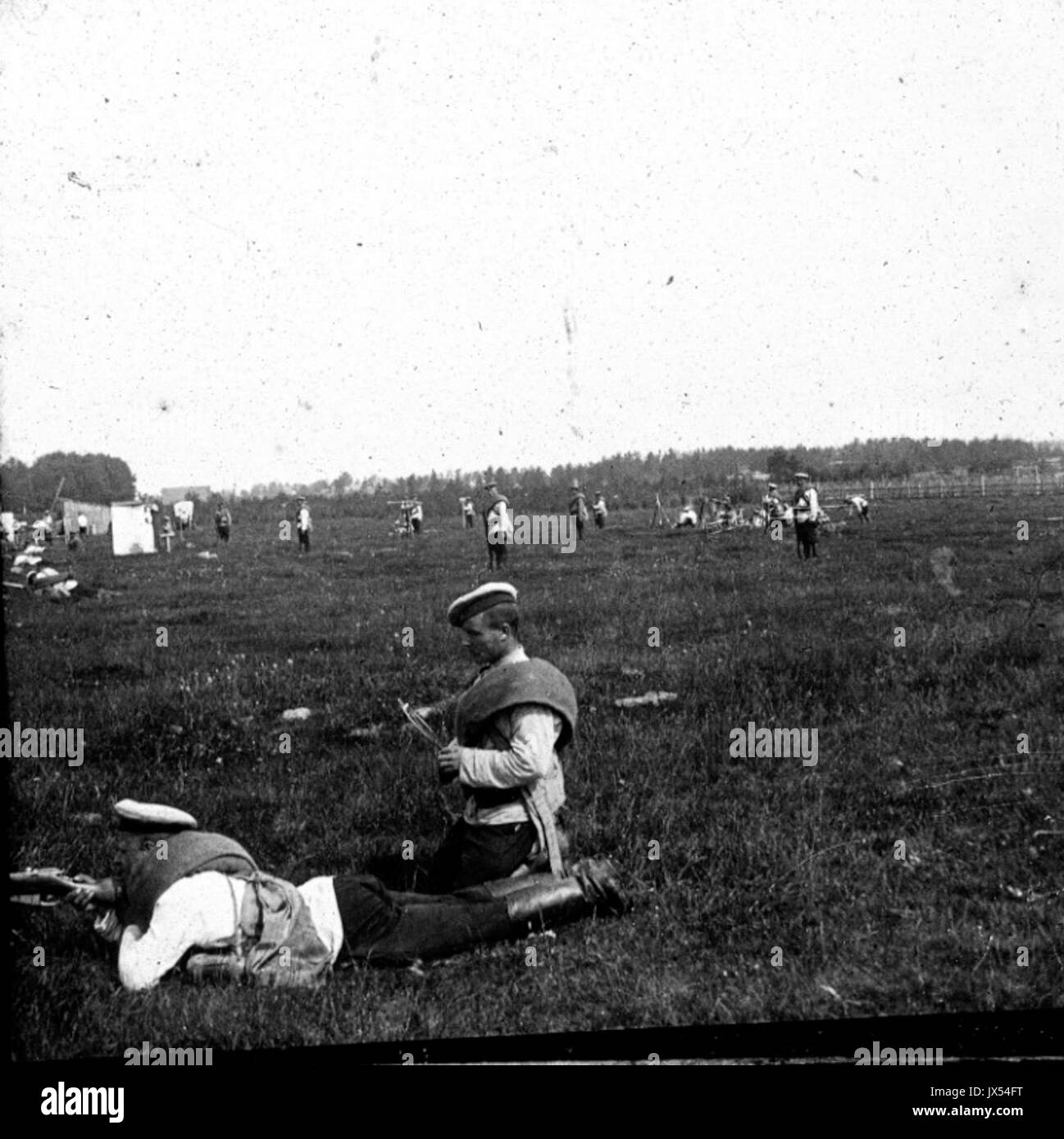 Soldiers shooting range Black and White Stock Photos & Images - Alamy