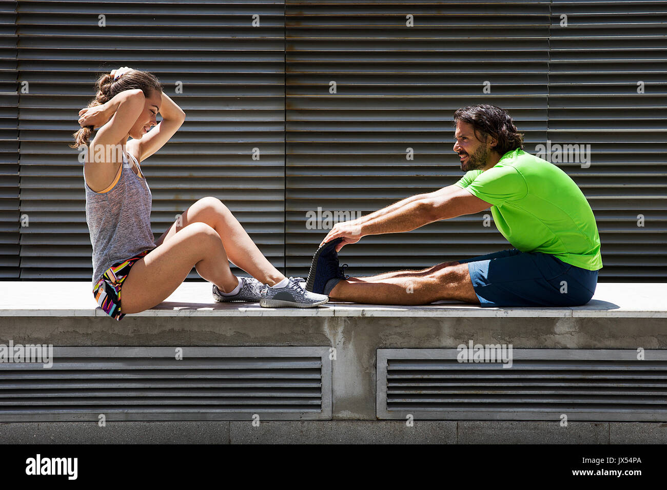 Attractive woman jogging exercising in hi-res stock photography and ...