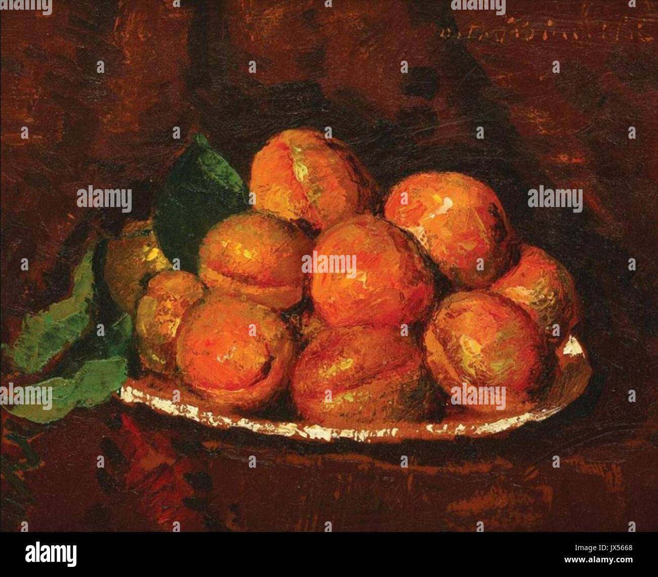 Octav Bancila Natura statica cu piersici Stock Photo - Alamy