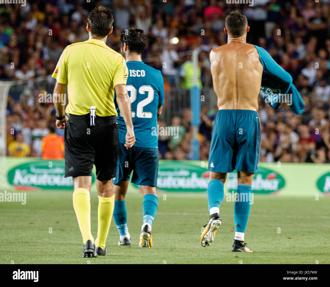 Camp Nou Stadium, Barcelona, Spain. 13th of August, 2017. Super Cup of ...