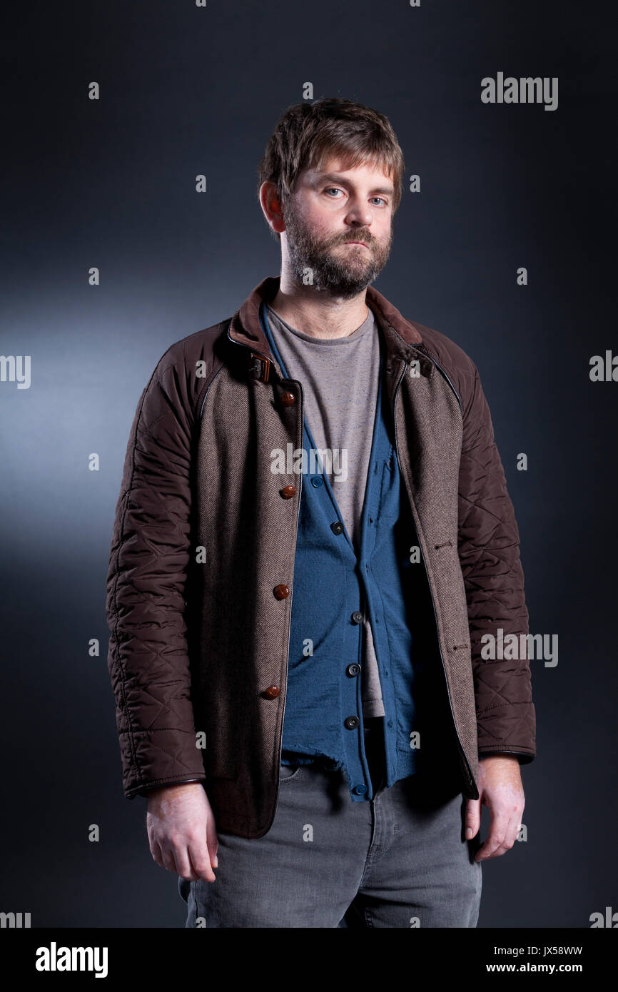 Edinburgh, UK. 14th August 2017. Martin MacInnes, the Scottish writer ...