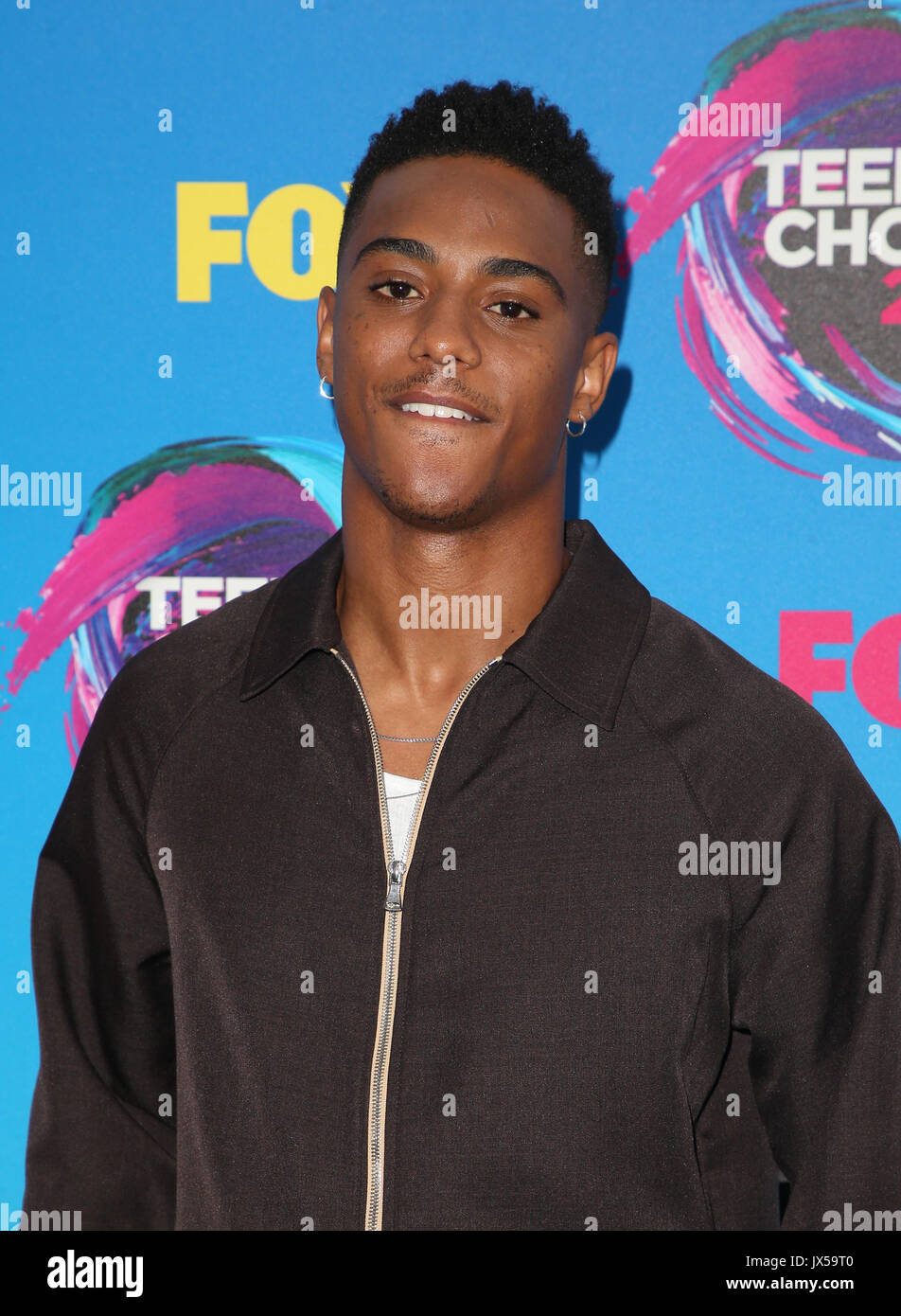 LOS ANGELES, CA - AUGUST 13: Keith Powers, at the Teen Choice Awards ...