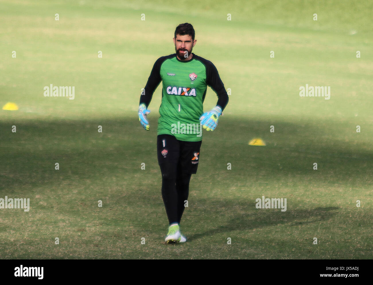 Salvador, Brazil. 14th Aug, 2017. Fernando Miguel goalkeeper of Vitoria ...