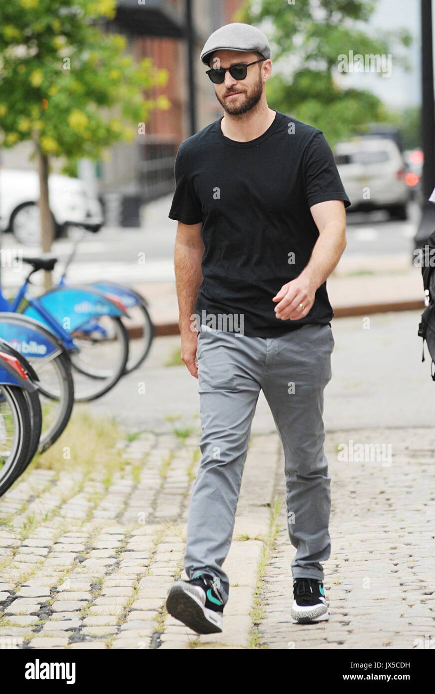 New York, NY, USA. 14th Aug, 2017. Justin Timberlake out and about for ...