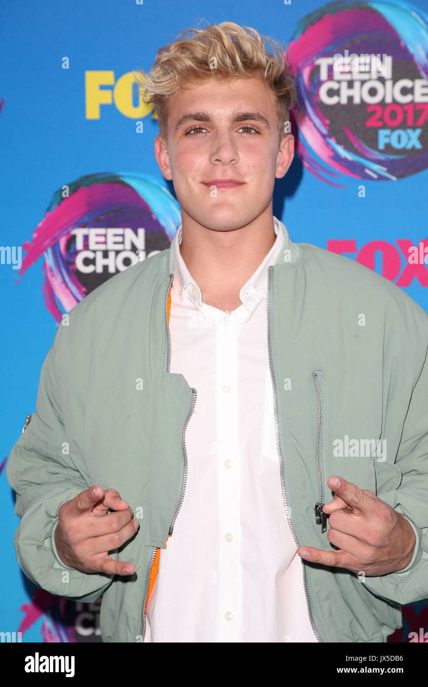13 August 2017 - Los Angeles, California - Jake Paul. 2017 Teen Choice ...