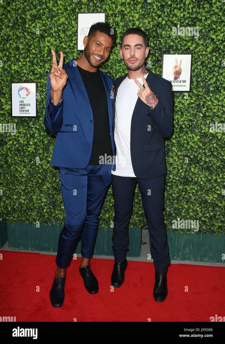 Los Angeles, Ca, USA. 14th Aug, 2017. Jeffrey Bowyer-Chapman, Andrew ...