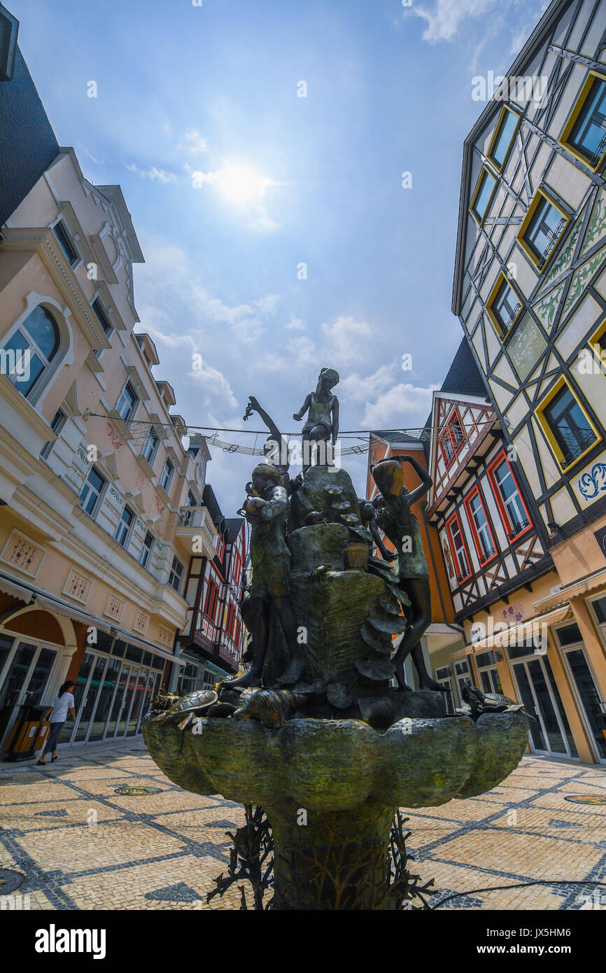 Pinghu, China's Zhejiang Province. 15th Aug, 2017. A German-style ...