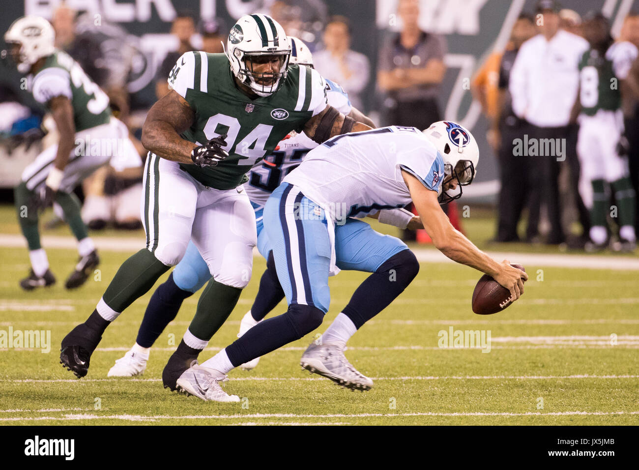 August 12, 2017, Tennessee Titans quarterback Alex Tanney (11) reacts ...