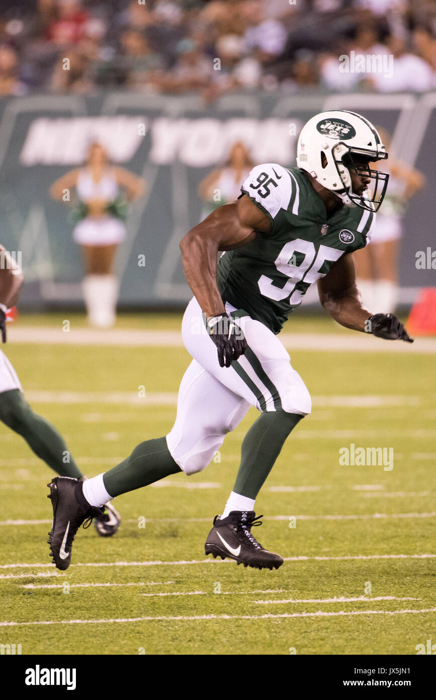 August 12, 2017, New York Jets linebacker Josh Martin (95) in action ...