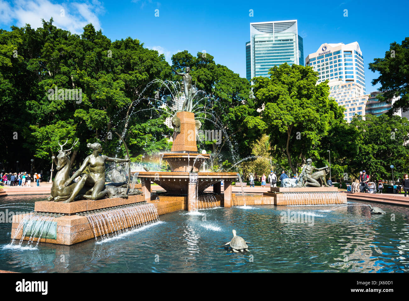 Archibald Fountain Hyde Park Sydney Australia Stock Photo - Alamy