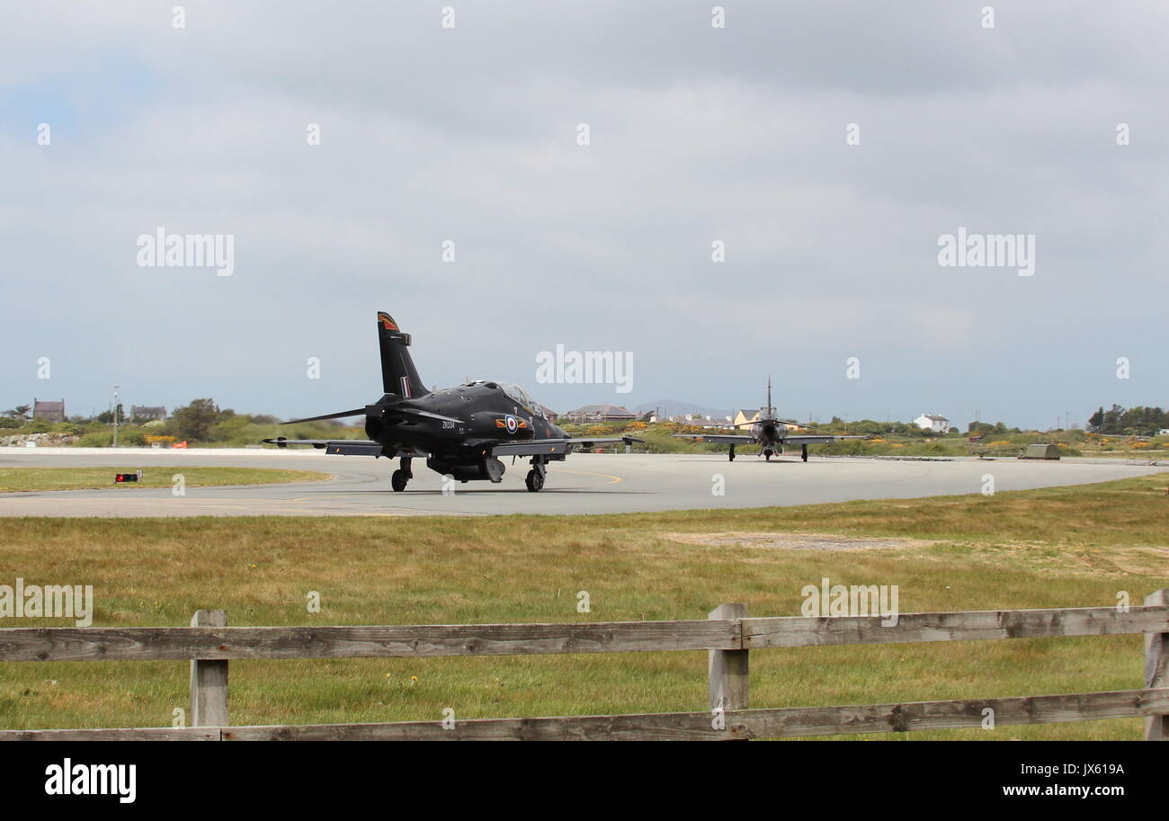 Hawk trainer for fast jets pilots at RAF valley on Anglesey north wales ...