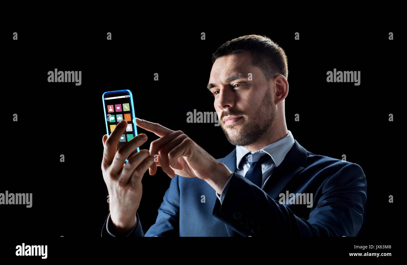 Black man phone transparent hi-res stock photography and images - Alamy