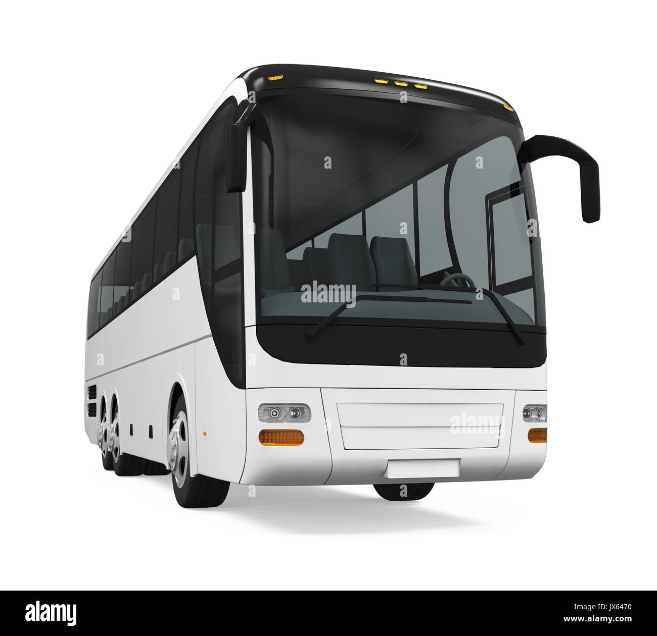 Coach Bus Isolated Stock Photo - Alamy