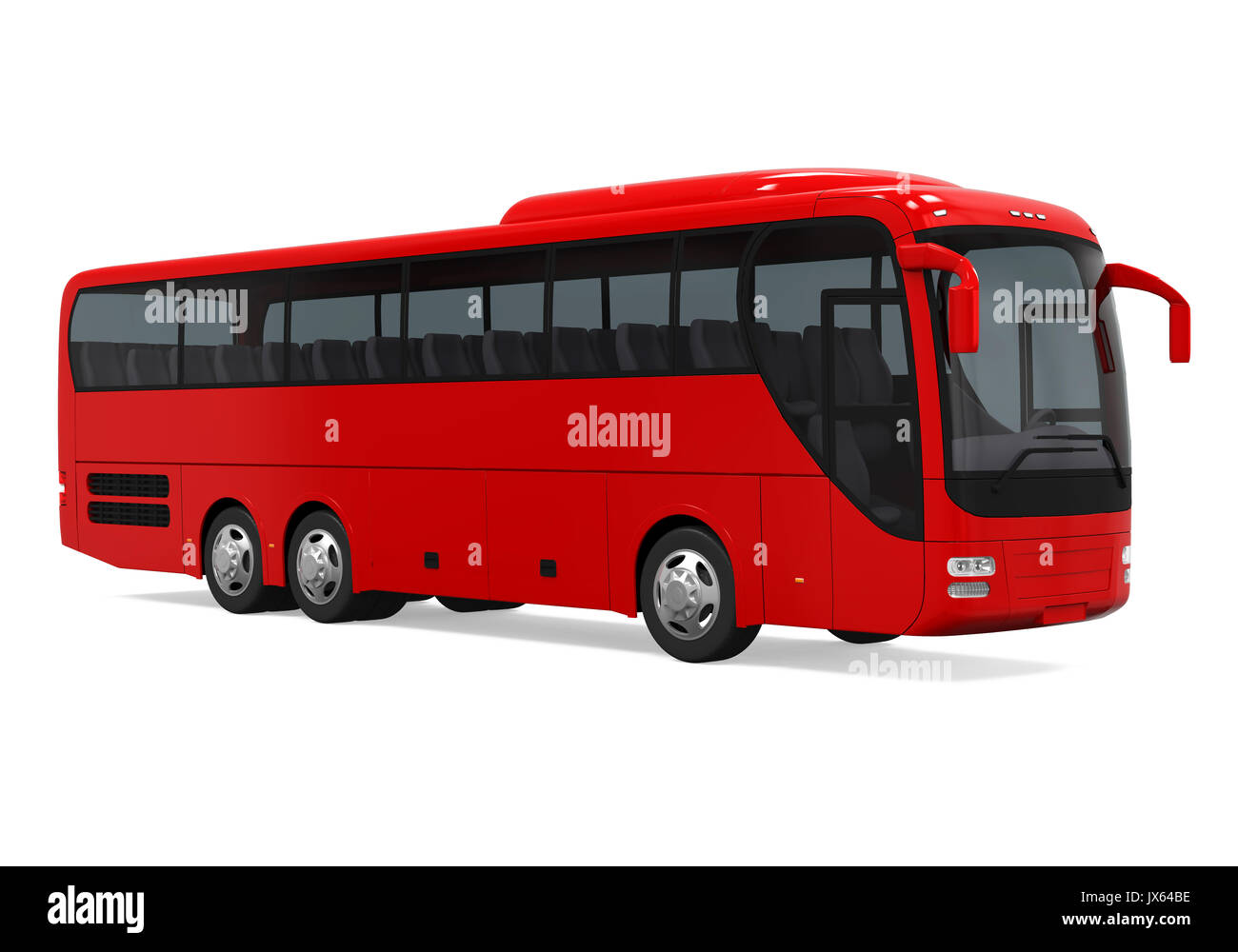 Coach Bus Isolated Stock Photo - Alamy
