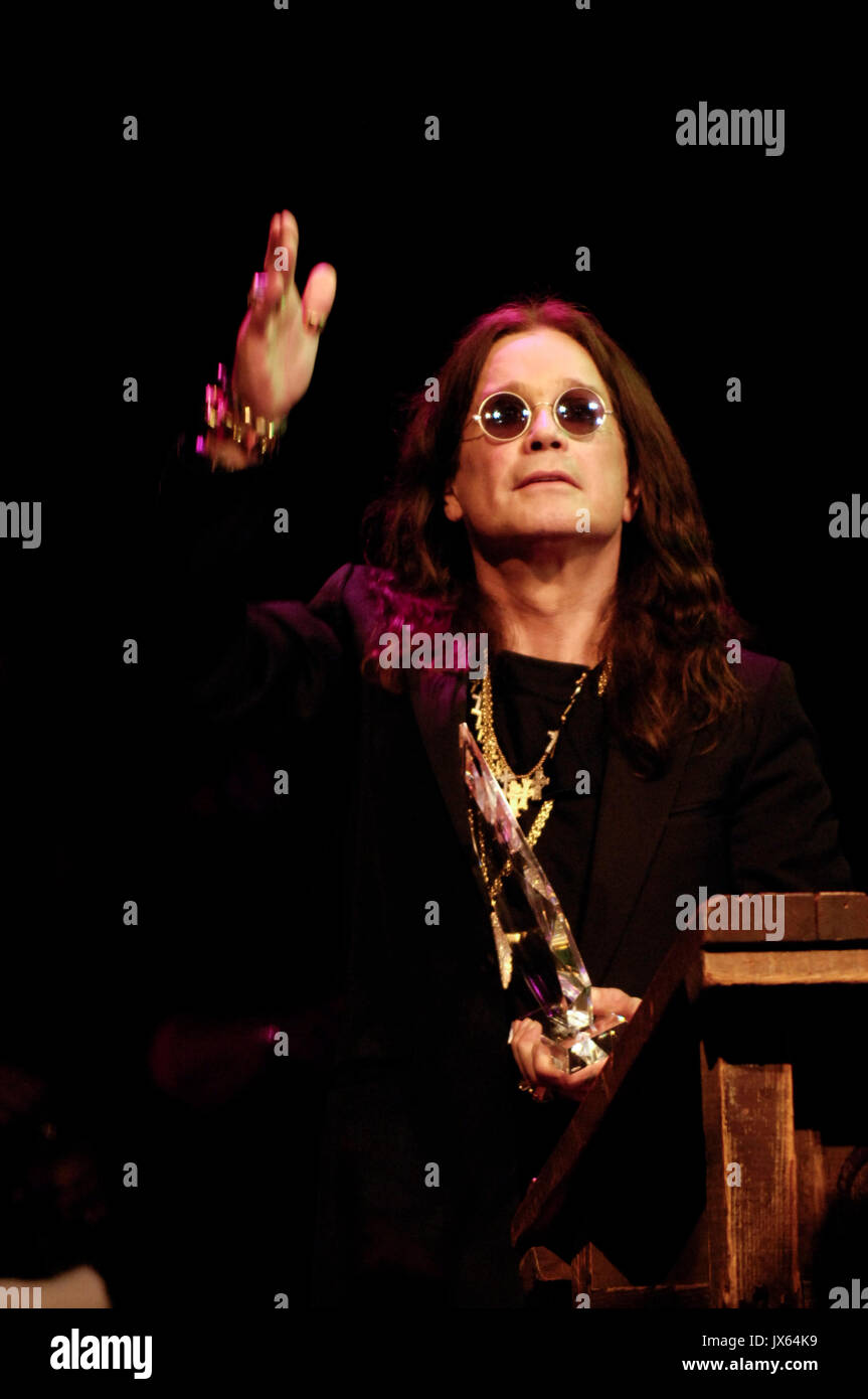 Singer Ozzy Osbourne accepts award 2nd Annual Sunset Strip Music ...