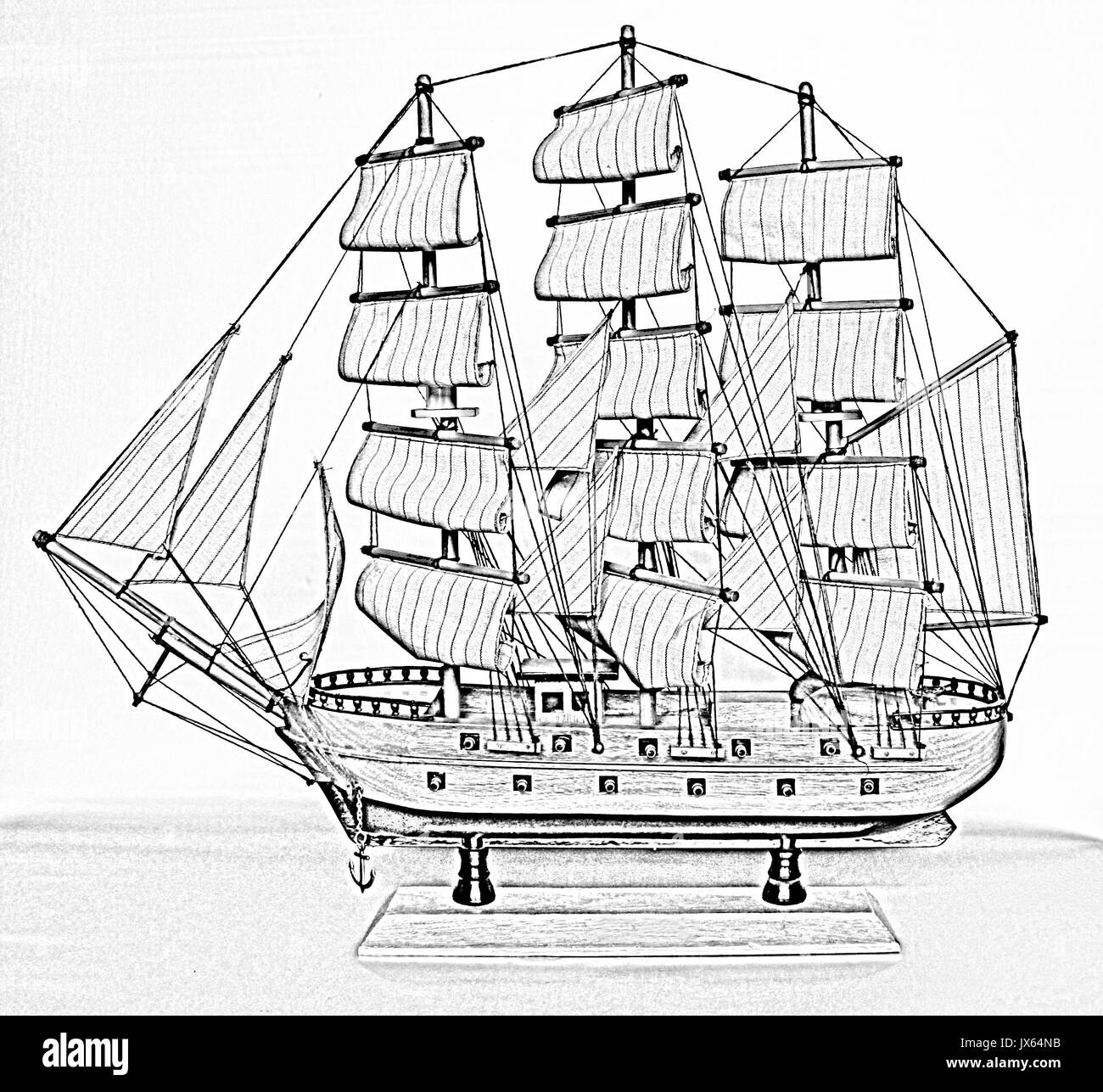 Model wood Black and White Stock Photos & Images - Alamy