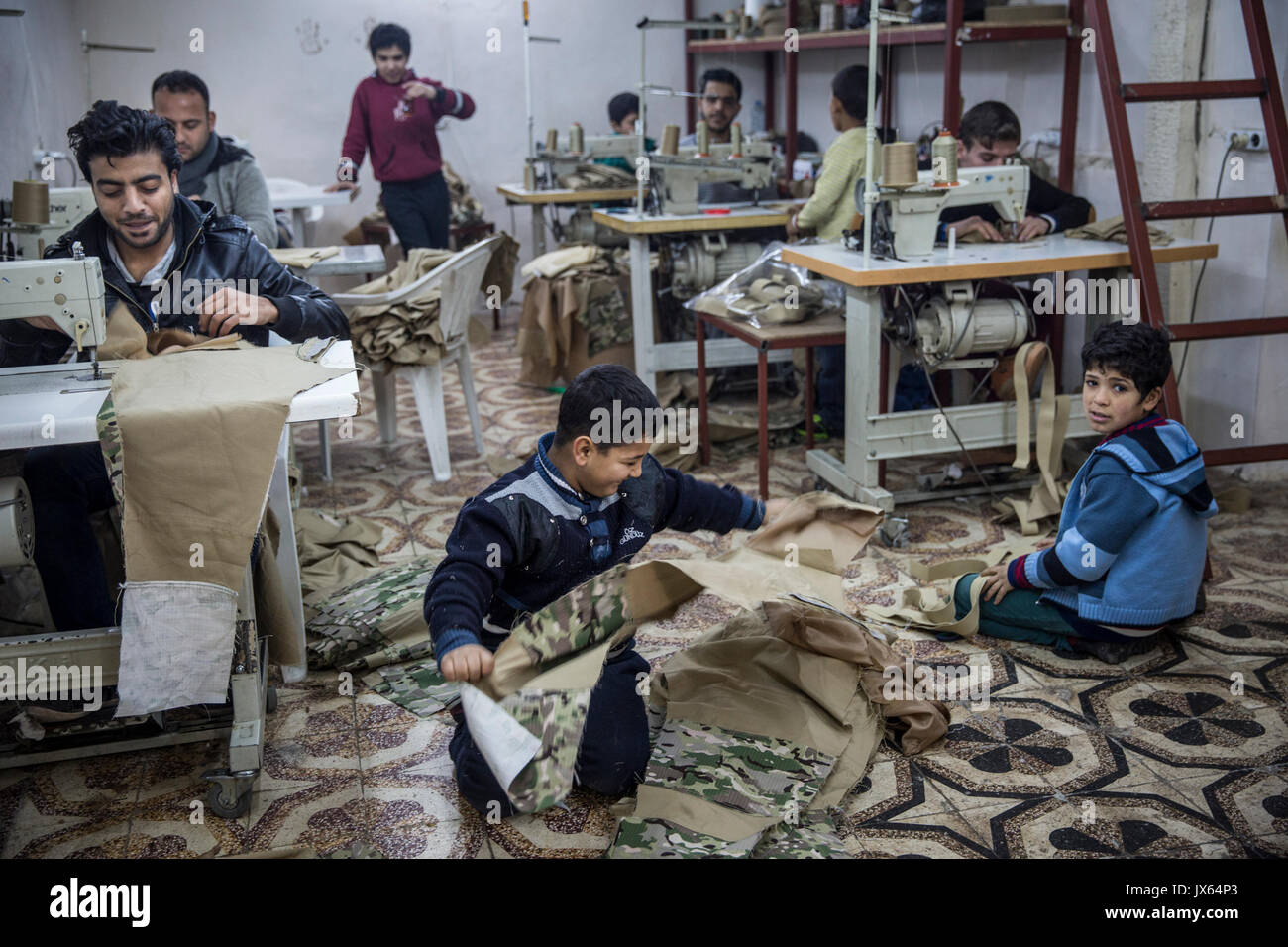 Some of the countless number of Syrian refugee children working in ...