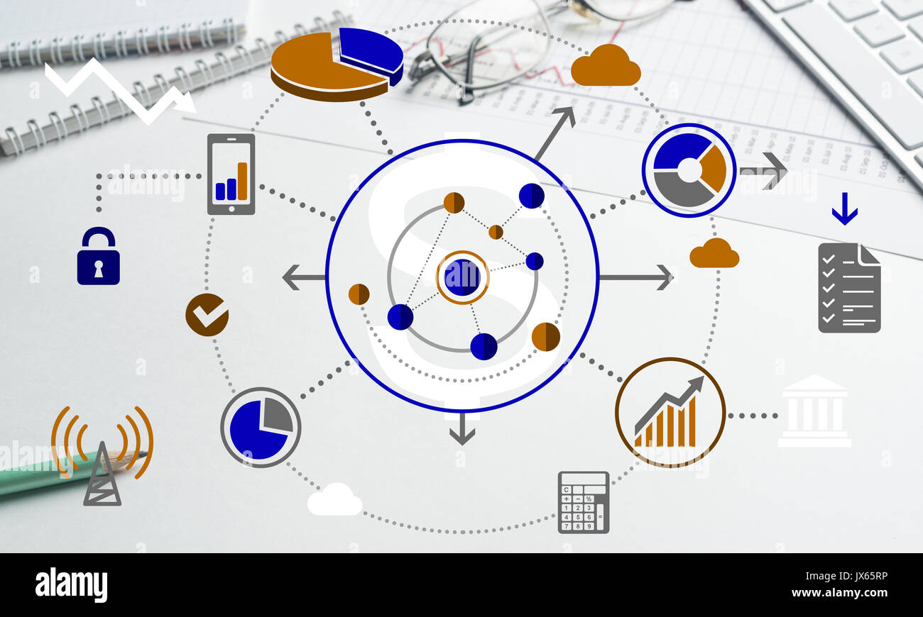 Wireless connection design Stock Photo - Alamy