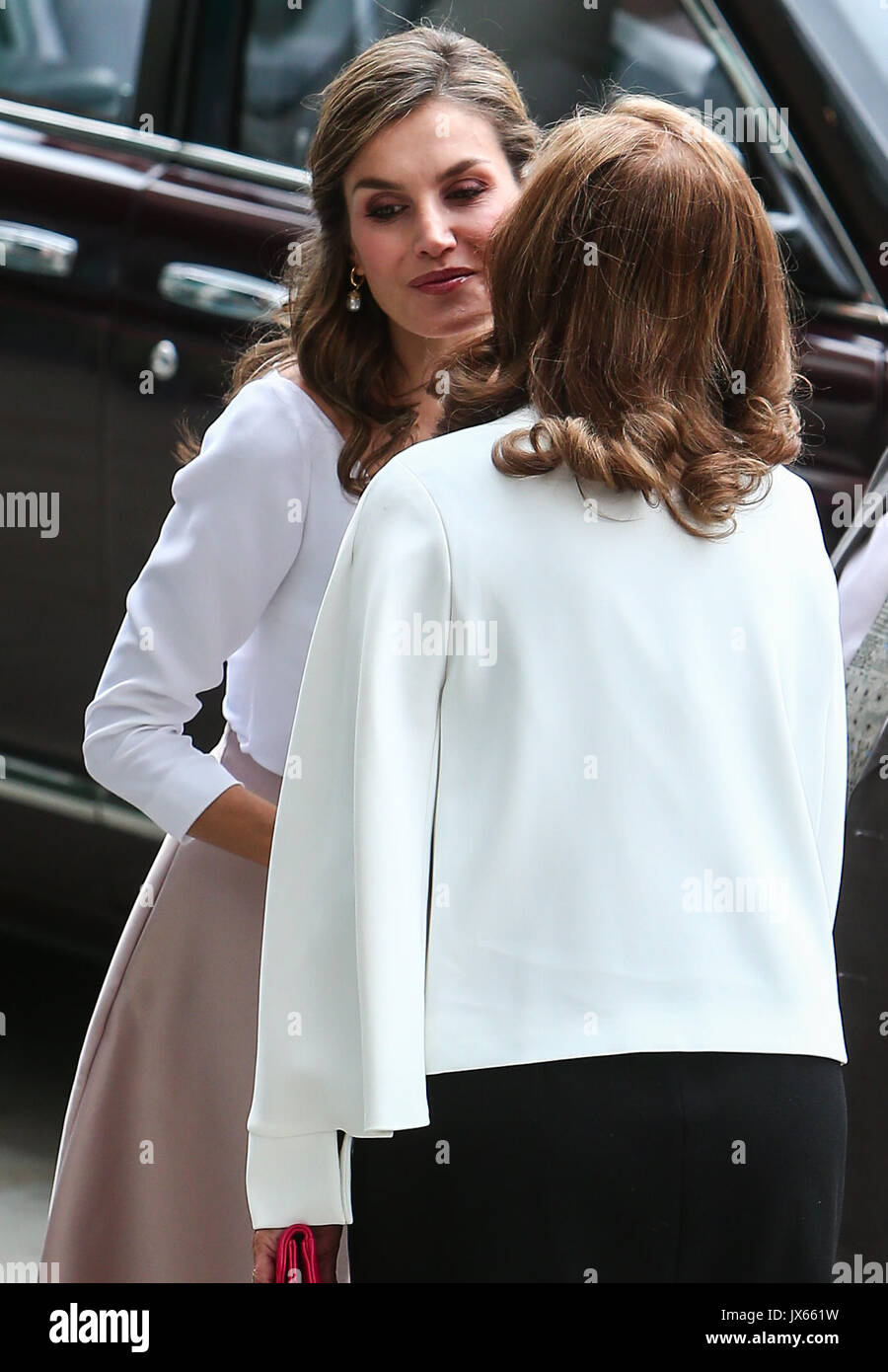 King Felipe VI and Queen Letizia of Spain, accompanied by Prince Andrew ...
