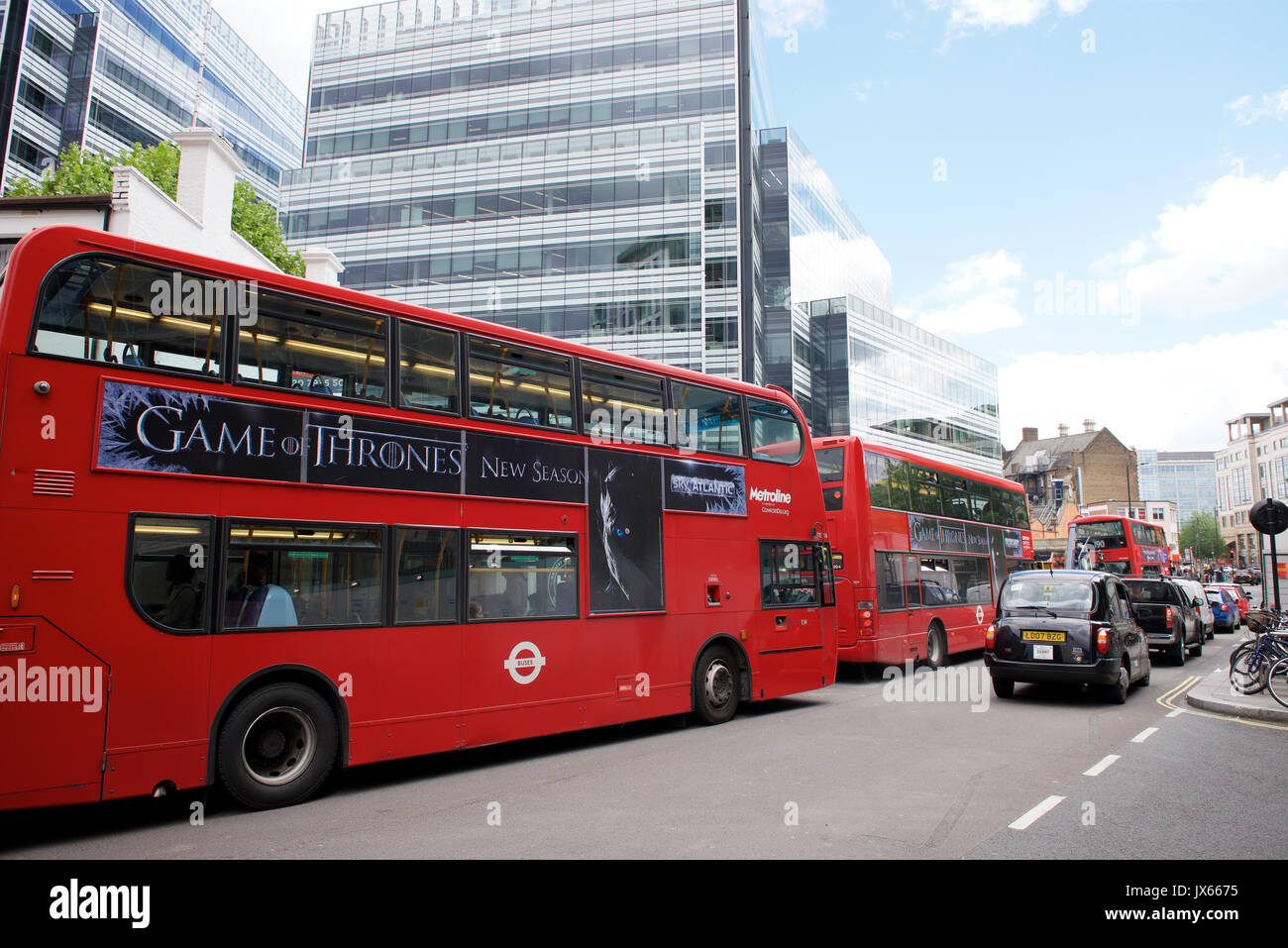 Bus on Beadon Road, Hammersmith, London Stock Photo - Alamy