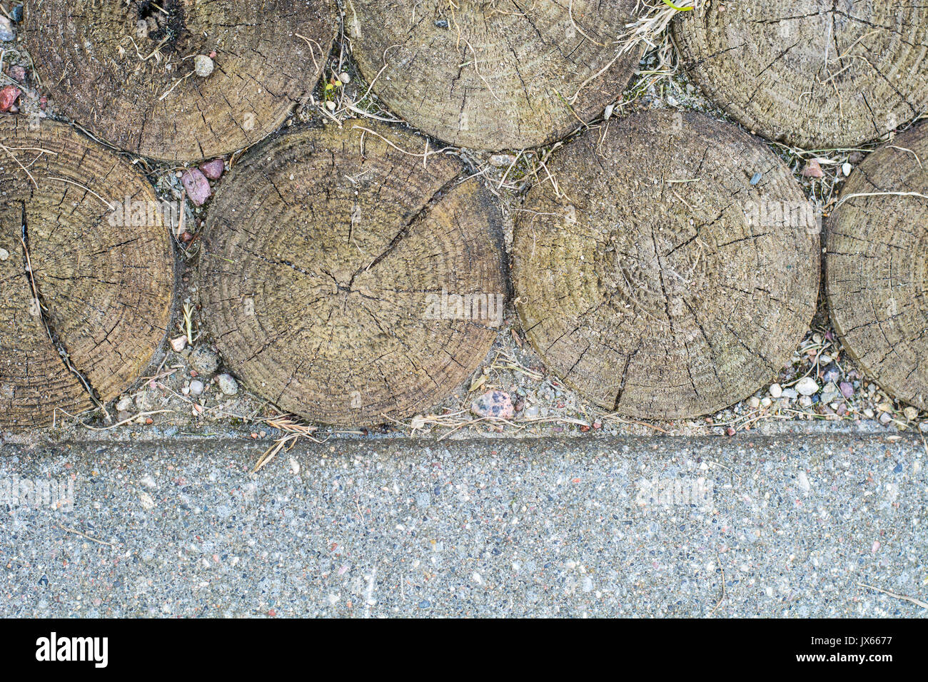 Old wooden garden path. Studio Photo Stock Photo - Alamy
