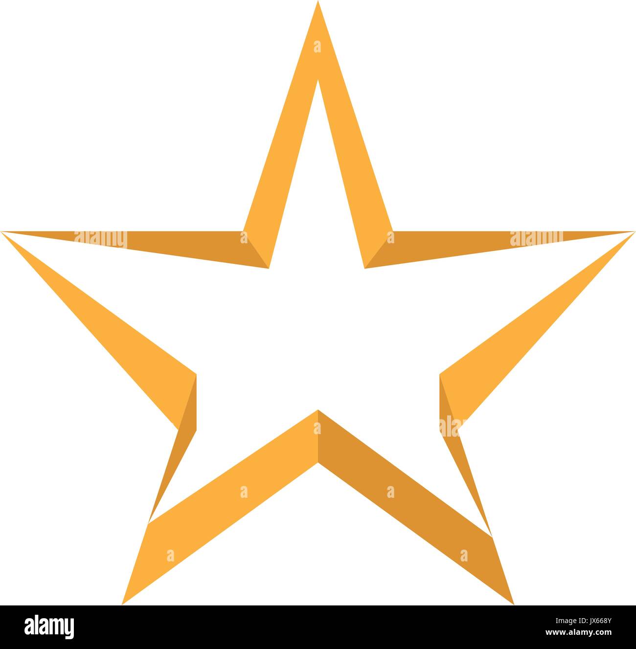 Isolated golden star Stock Vector Image & Art - Alamy