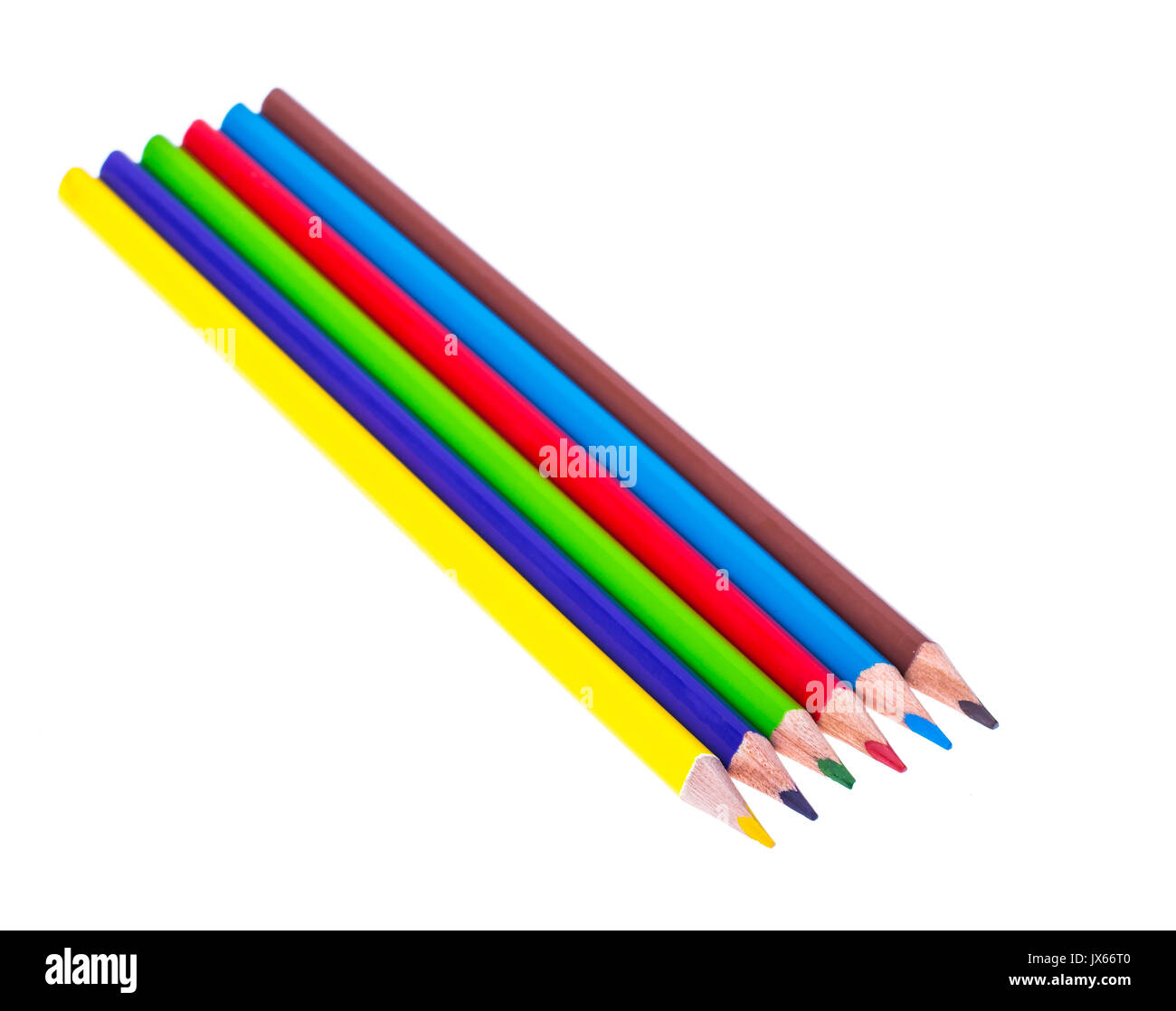 Color pencils for school creativity. Studio Photo Stock Photo - Alamy