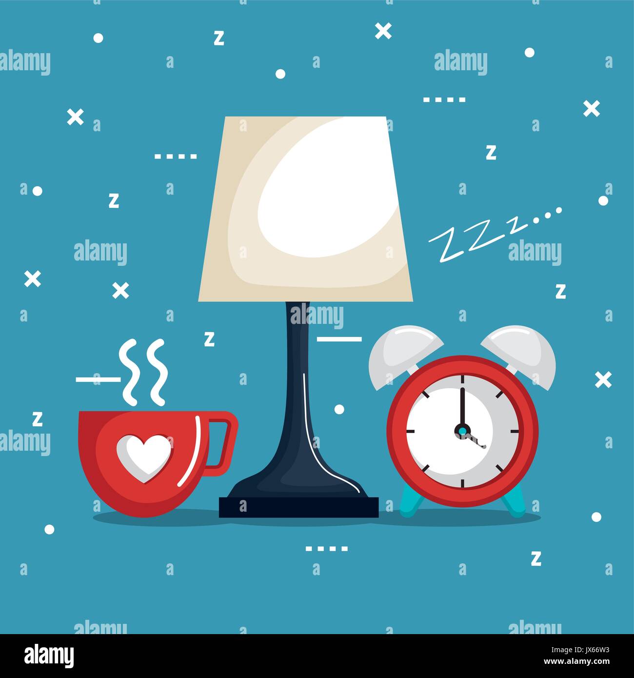 clock with time for sleep vector illustration Stock Vector Image & Art ...