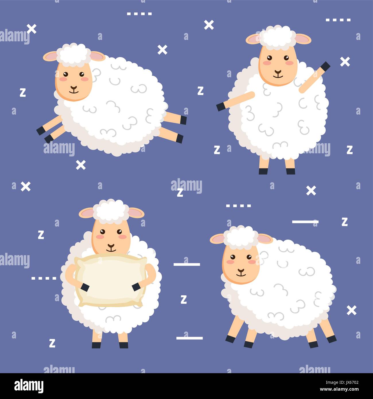 Tired lamb Stock Vector Images - Alamy