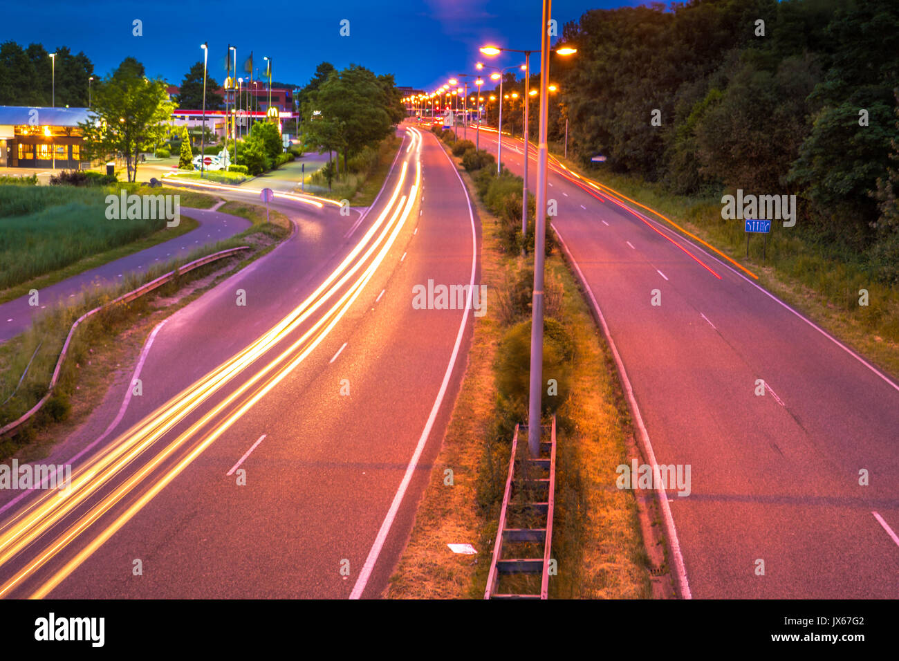 Long exposure car lights hi-res stock photography and images - Alamy
