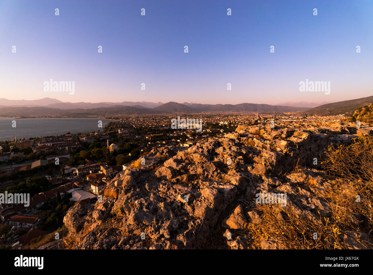 Fethiye city landscape. Turkey arhitecture and nature Stock Photo - Alamy