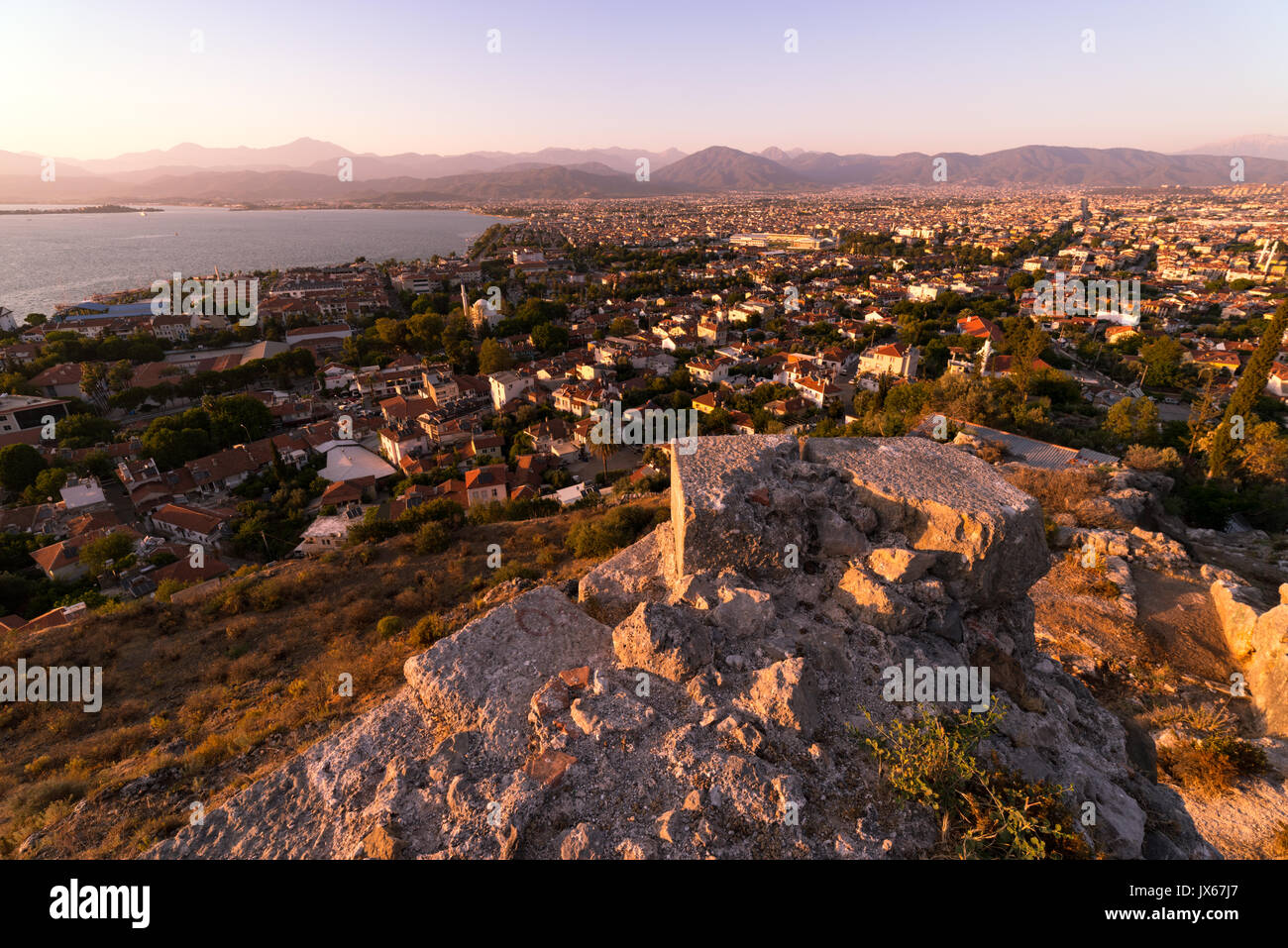 Fethiye city landscape. Turkey arhitecture and nature Stock Photo - Alamy