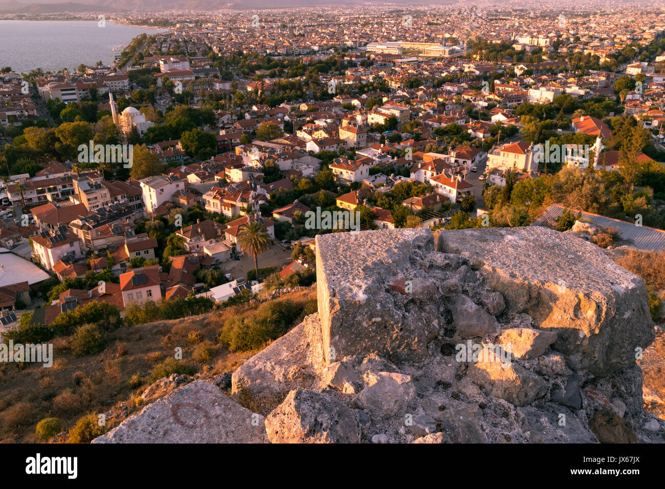 Fethiye city landscape. Turkey arhitecture and nature Stock Photo - Alamy