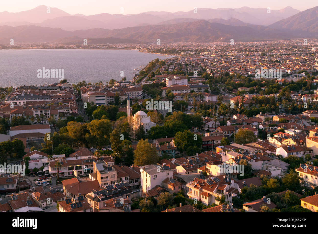 Fethiye city landscape. Turkey arhitecture and nature Stock Photo - Alamy
