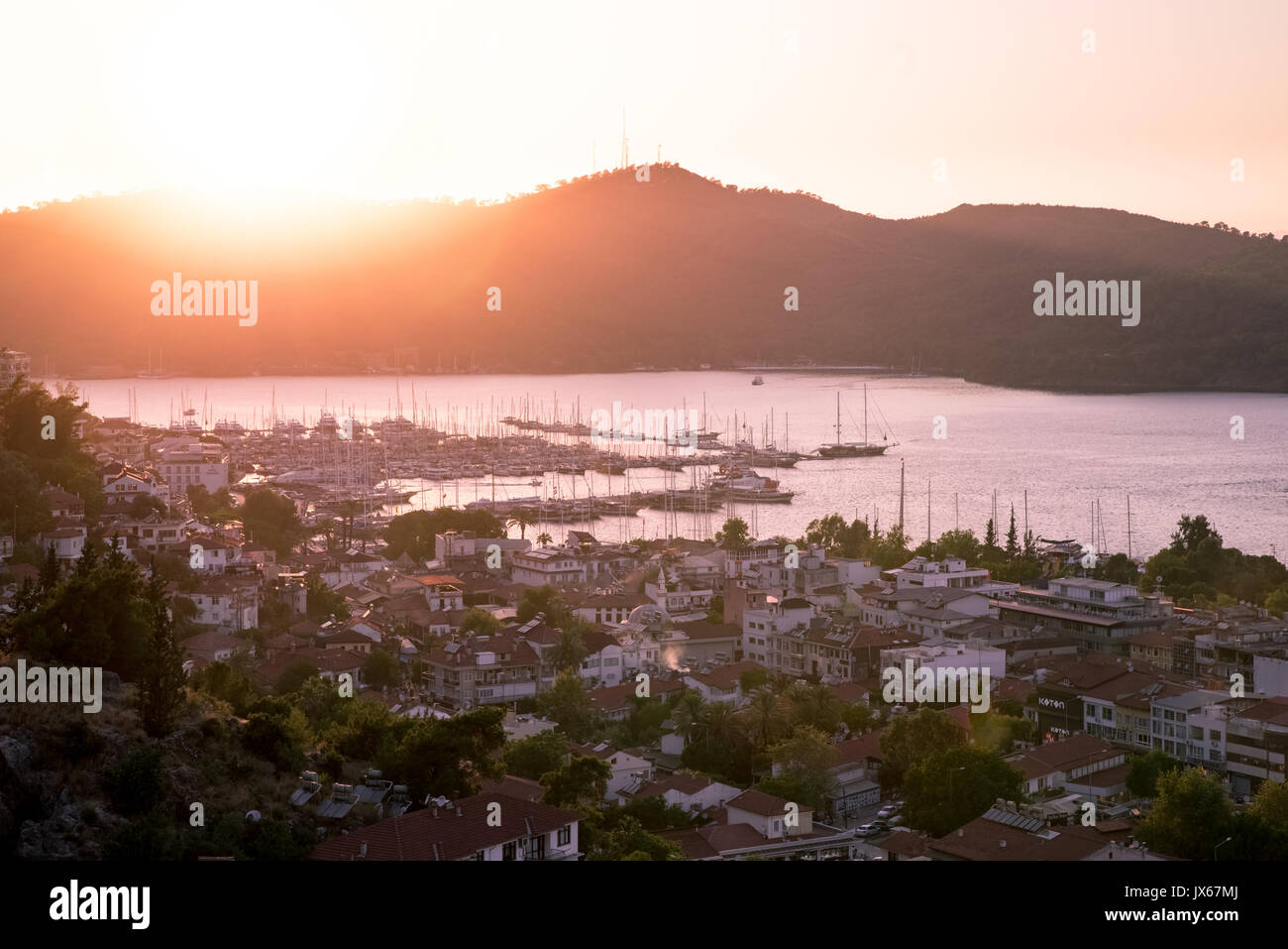 Fethiye city landscape. Turkey arhitecture and nature Stock Photo - Alamy