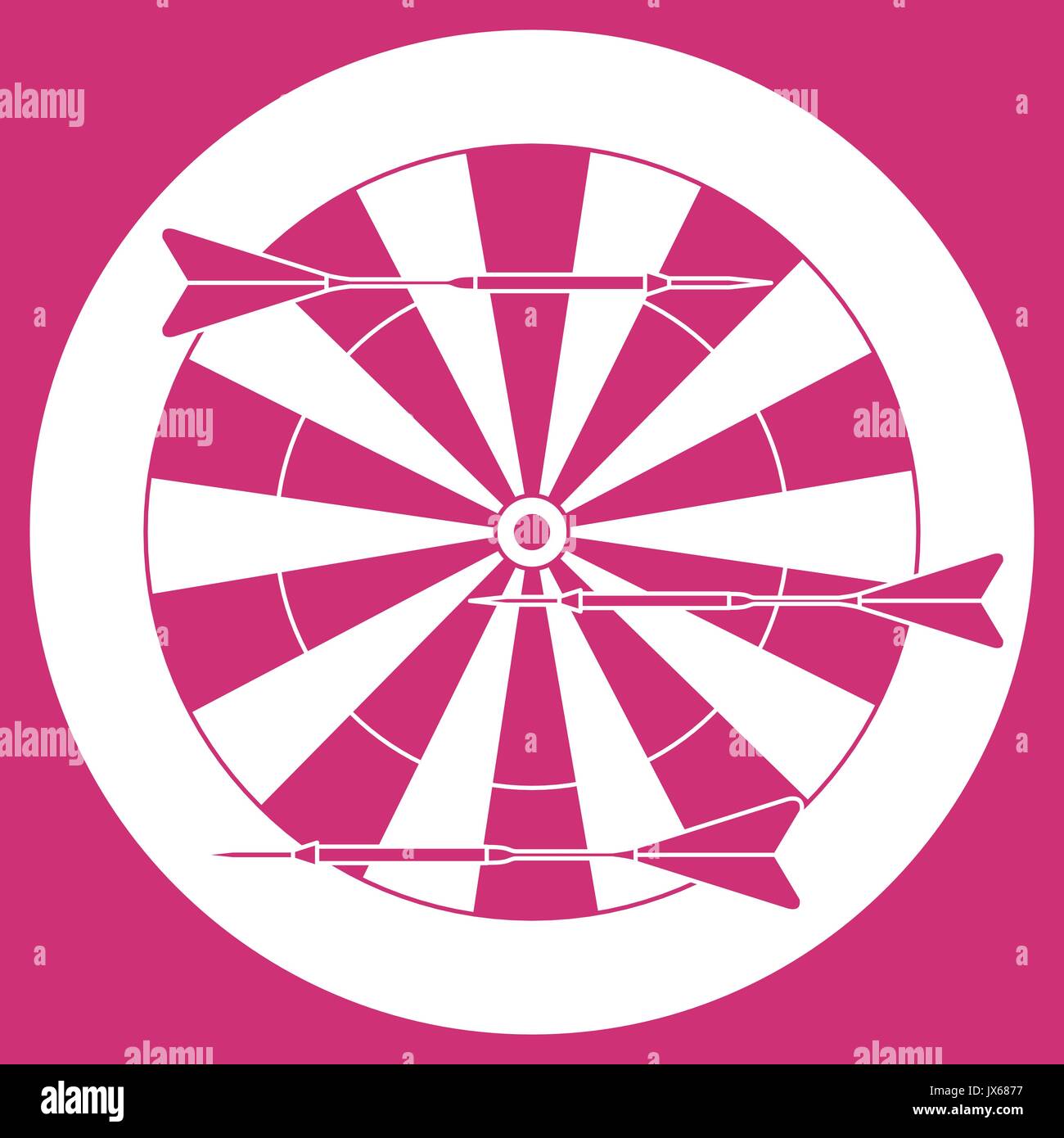 Cute vector illustration of target and arrows for the darts. Sports ...
