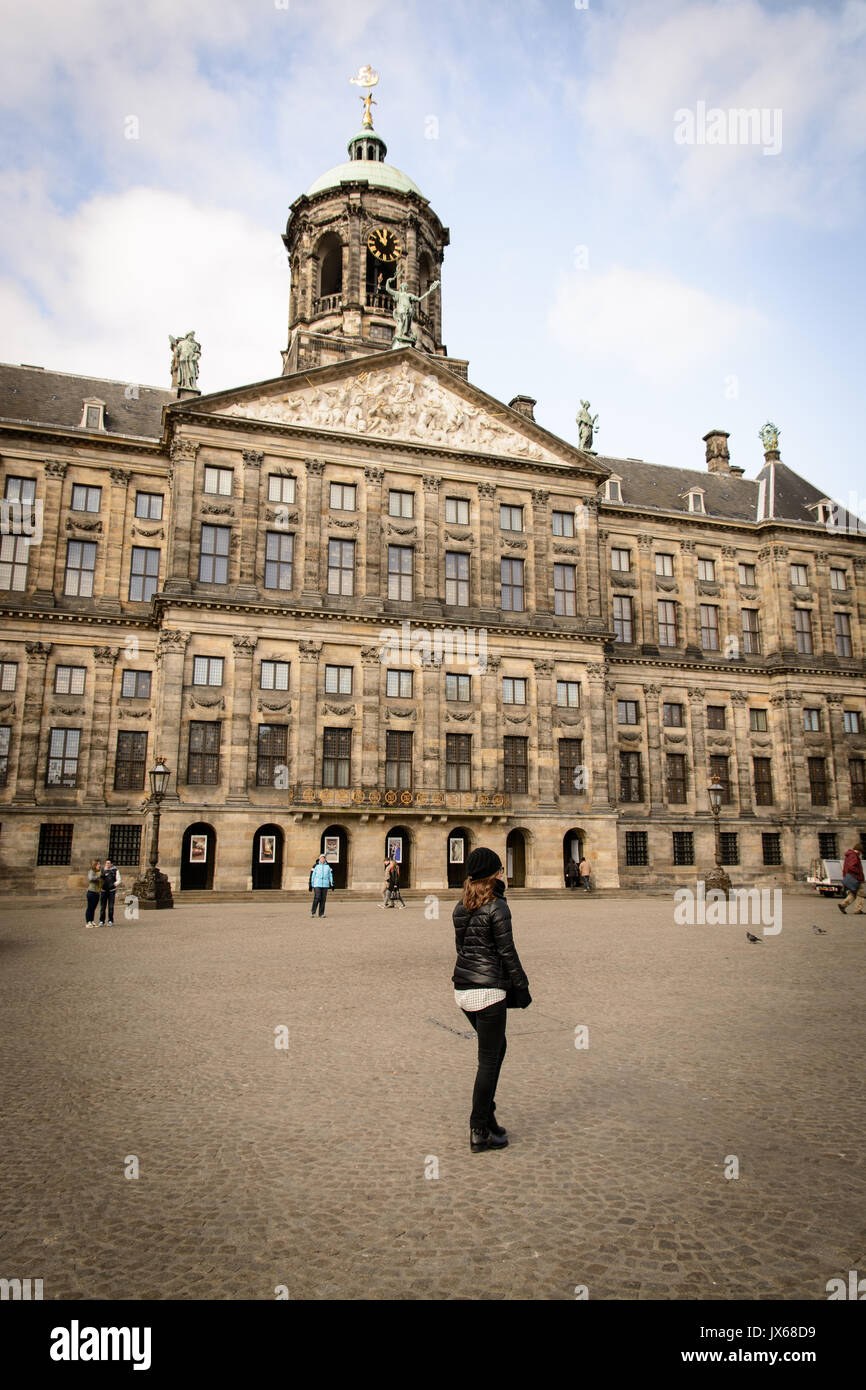 Amsterdam Dam Square Royal Palace High Resolution Stock Photography and ...